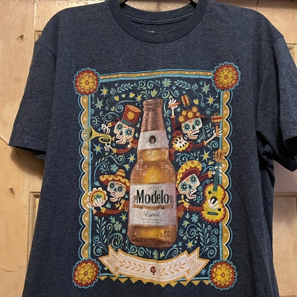 Shirts | Skeleton Modelo Beer Shirt | Poshmark